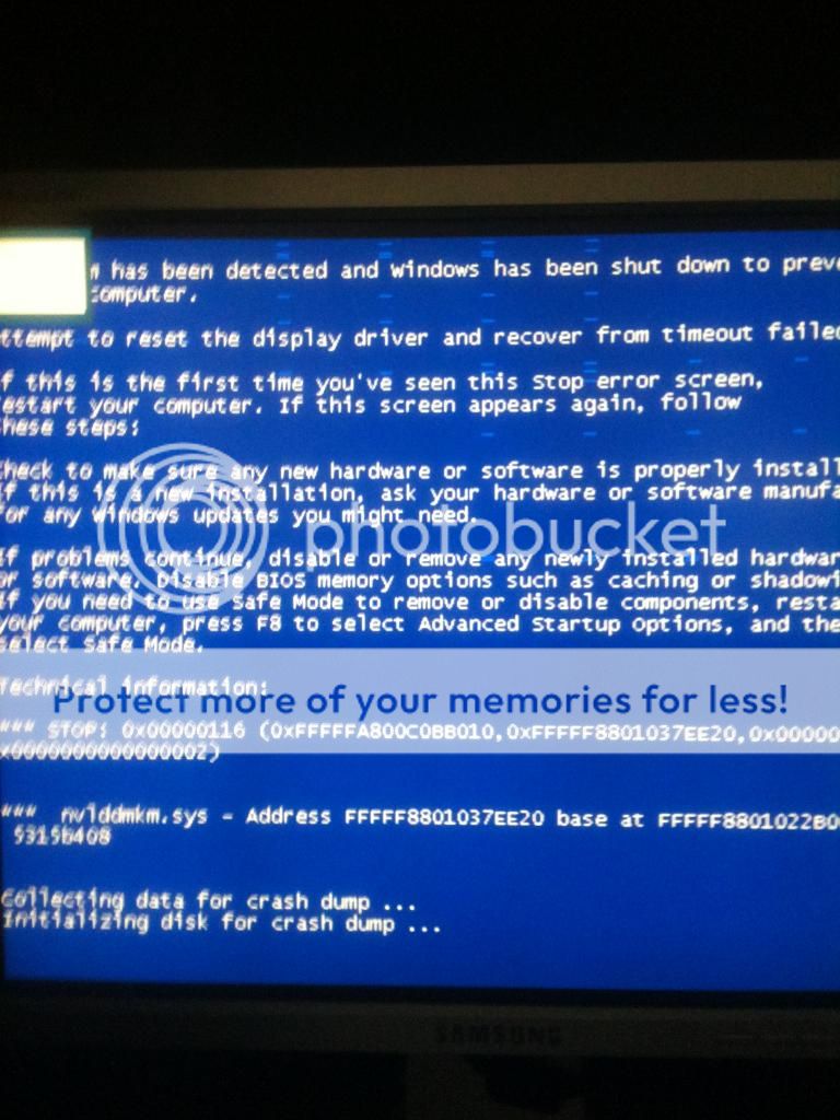 STOP: 0x00000116 nvlddmkm.sys BSOD | TechPowerUp Forums